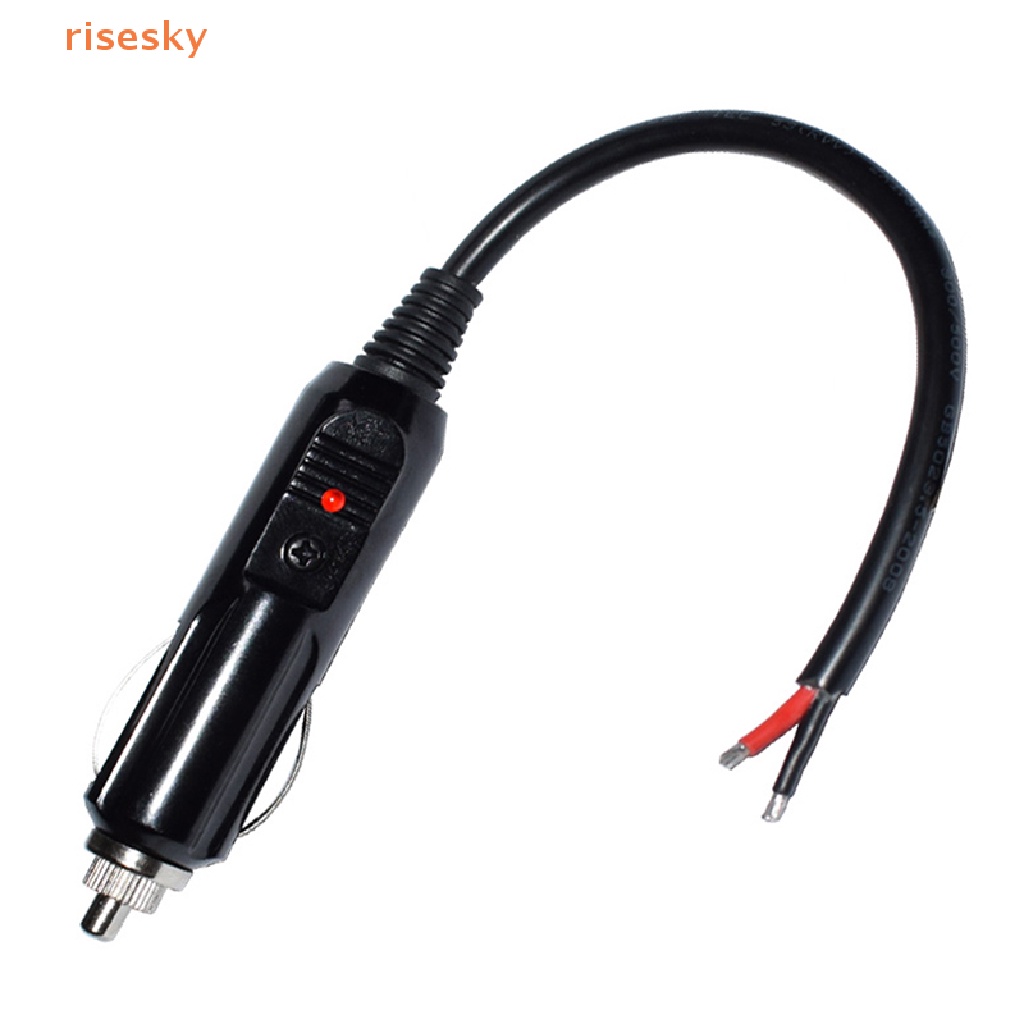 [risesky] 12V-24V Auto 10A Male Car LED Socket Plug Connector Adapter ...