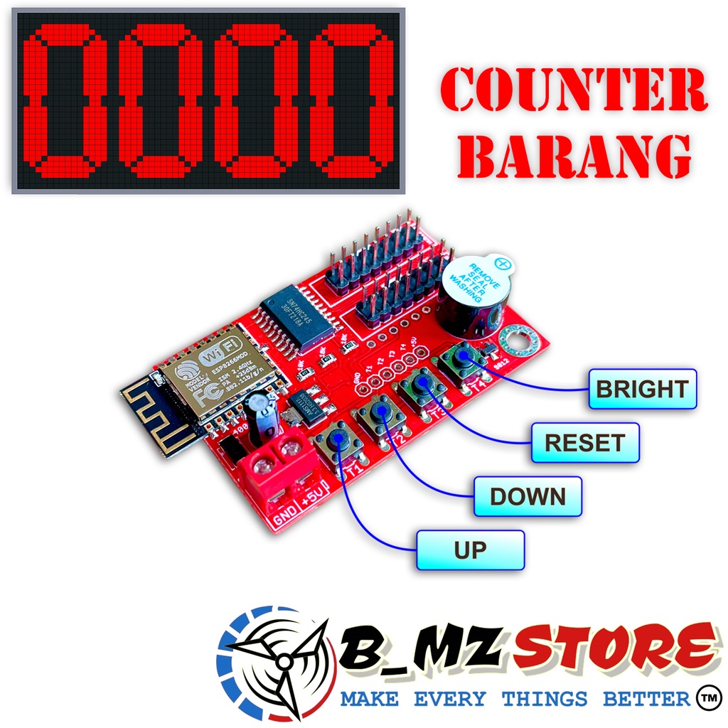 P10 4-Panel Counter Up Controller - P10. Counter Display Controller ...