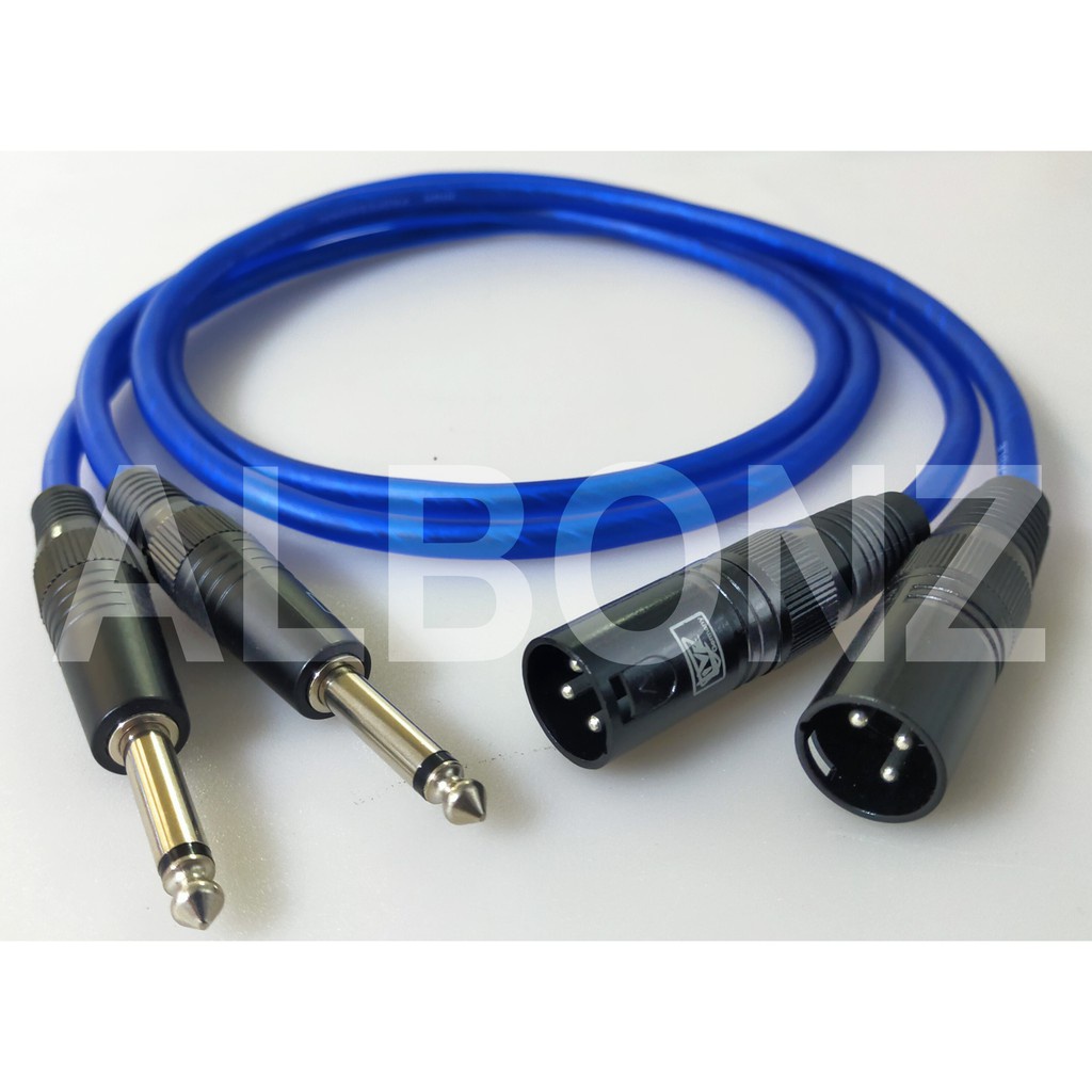 XLR Male to PL-55 Connector (2pcs)(1M, 2M, 3M, 4M, 5M, 6M, 7M, 8M, 9M ...