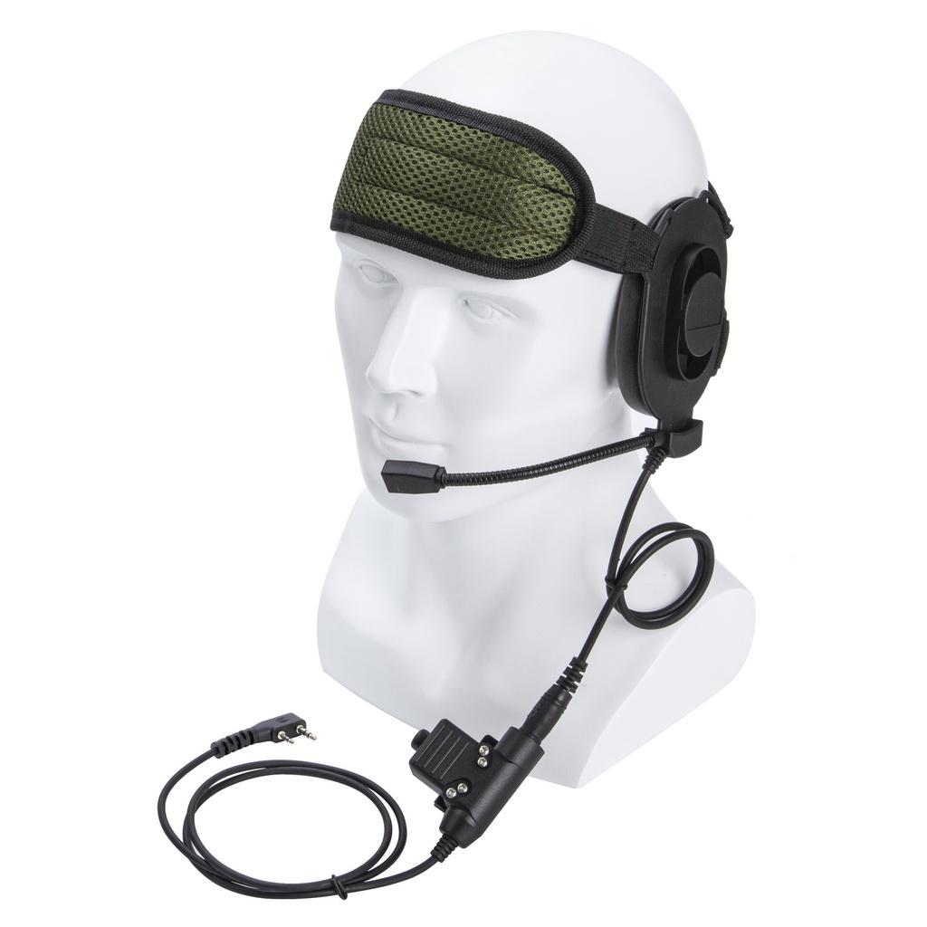 U94 PTT+7.1mm black HD01 Tactical Bowman Elite II Radio Headset ...