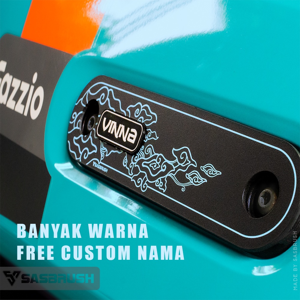 Garnish yamaha Fazzio Side batik Theme free custom Name/garnis panel ...