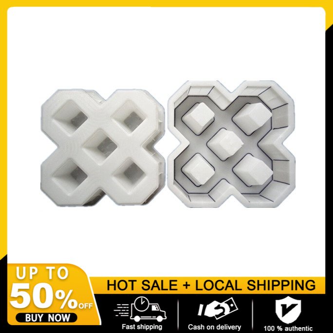 Double 88 Shaped Hard Plastic Bricks Pavers Mould extra thick Size ...
