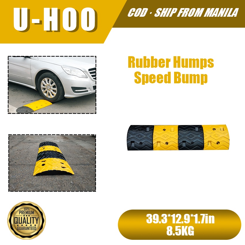 39.37*12.99*1.77inch Rubber Humps Speed Bump Speed Hump with 8pcs ...