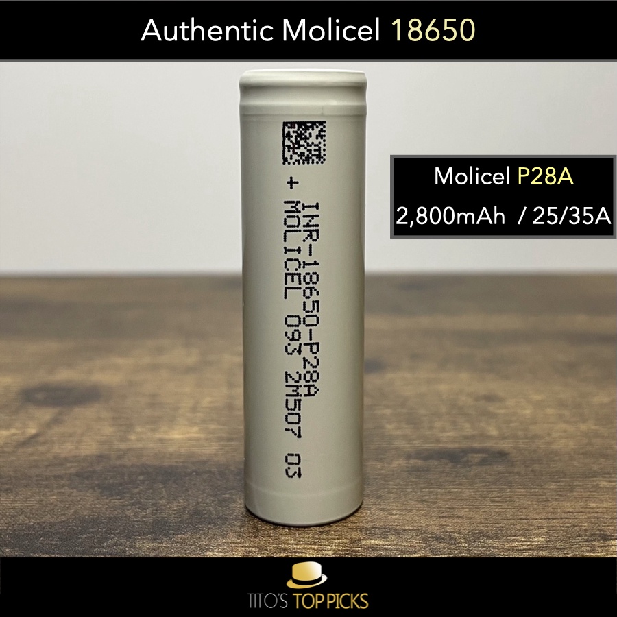 Molicel P26A 18650 2600mah Rechargeable Li-Ion Battery sold by ...
