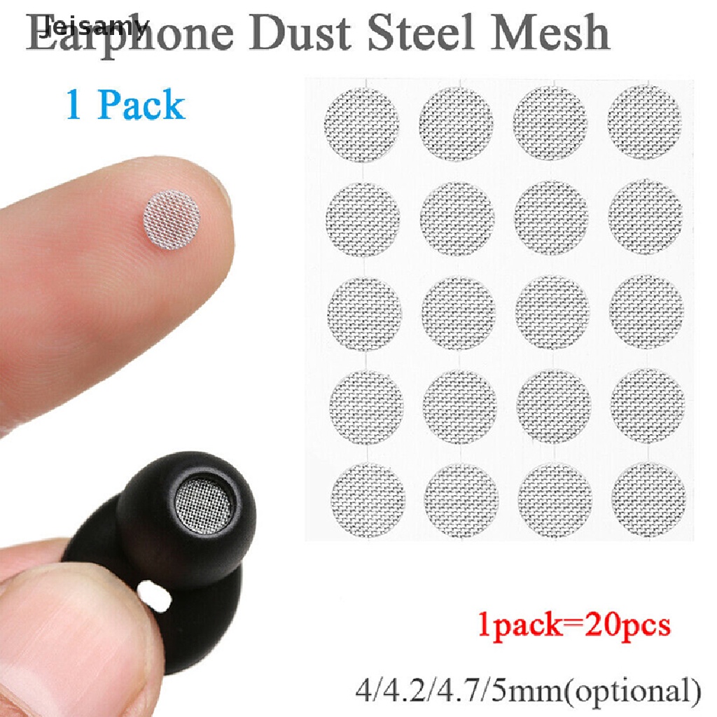 [Jei] 20pcs Earphone Dustproof Network Steel Mesh 4mm 4.2mm 4.7mm 5mm ...