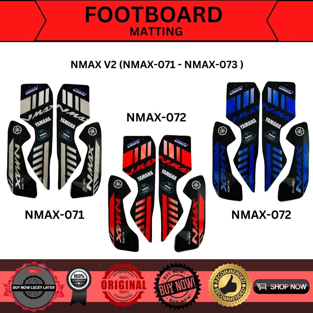 Foot Board Matting (NMAX-071 TO NMAX-073) FOR NMAX | Durable Acrylic ...