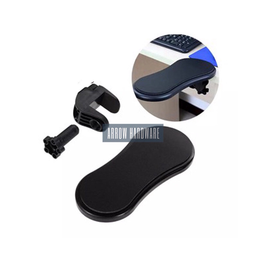 Hunter Desk Attachable Computer Table Arm Support Mouse Pads Arm Wrist ...