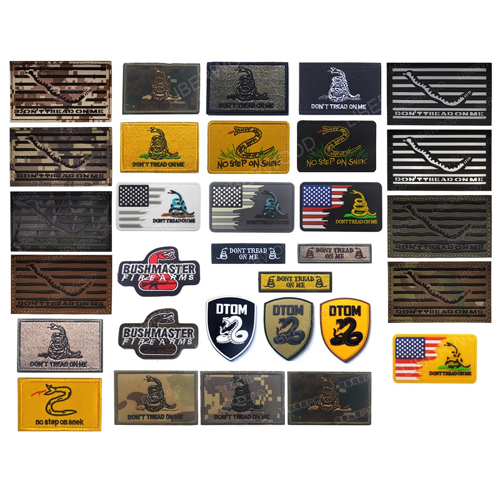 Infrared CP Snake Don't Tread On Me IR Reflective Patch Hook/Loop ...