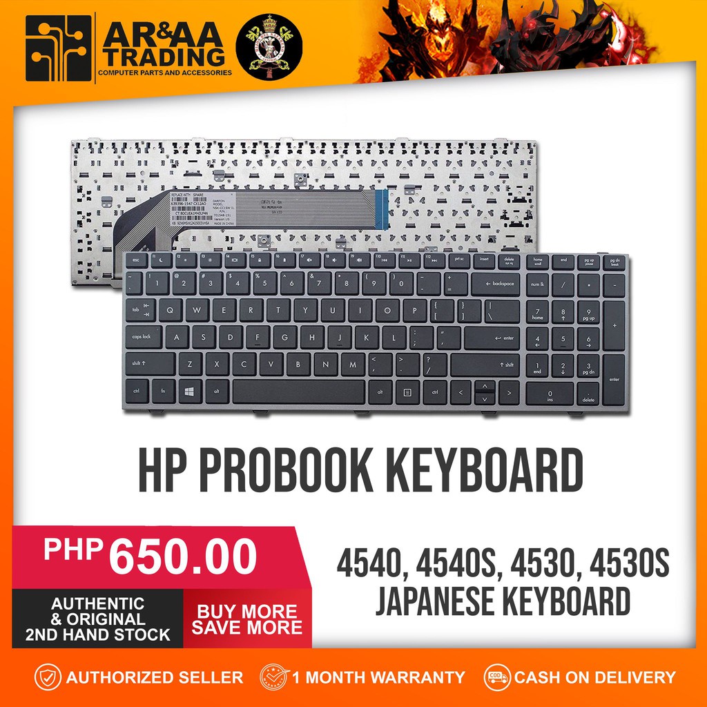 HP Probook Keyboard 4540 4540s 4530 4530s I Japanese Keyboard I ...