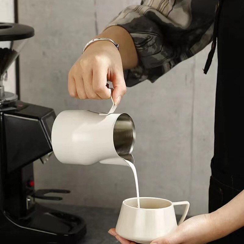 Koryaiko Stainless Steel Milk Foam Pot Pitcher Foam Pitcher Milk ...