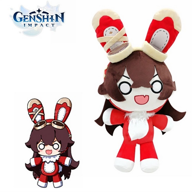 Game Genshin Impact Amber Cute Rabbit Plush Doll Stuffed Toy Anime Wind ...