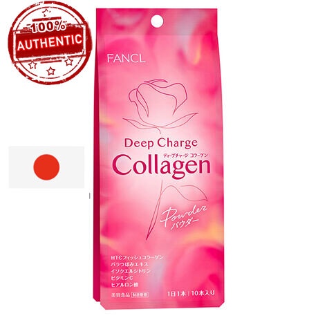 100% original FANCL Deep Charge Collagen Rose 10 Days Powder made in ...