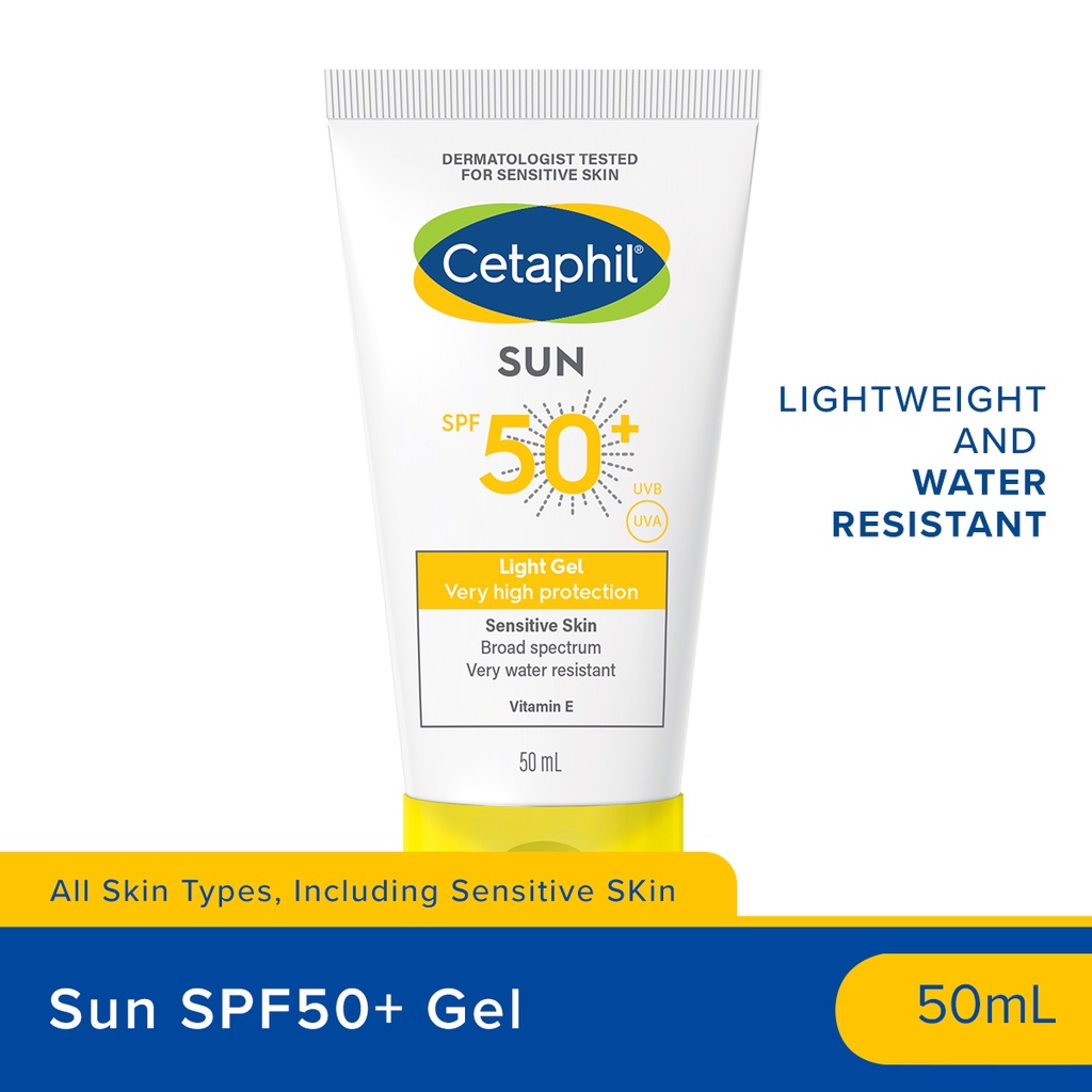 Cetaphil Sun SPF50+ Gel 50ml [For Sensitive Skin / Face Sunblock ...