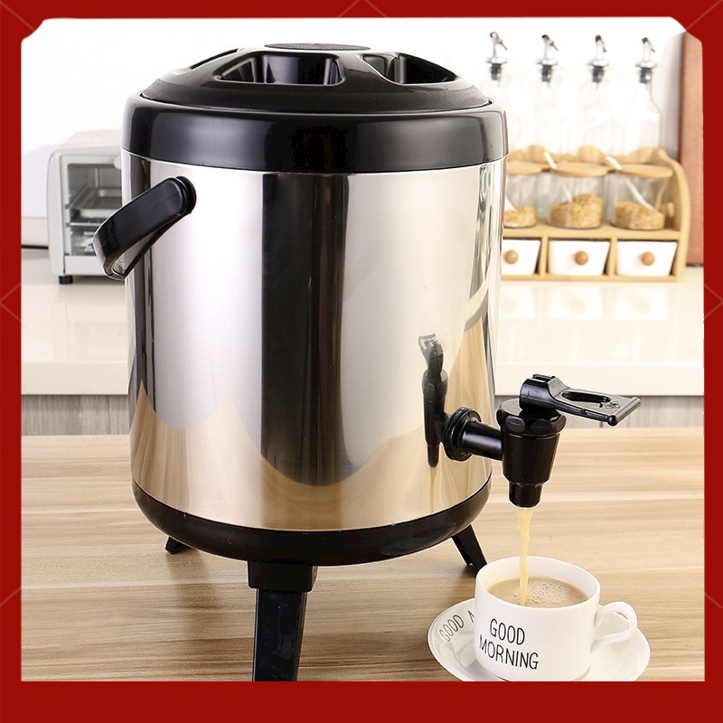 【Ready Stock】Milk Tea Bucket Milk Tea Barrel Water Jug Stainless ...