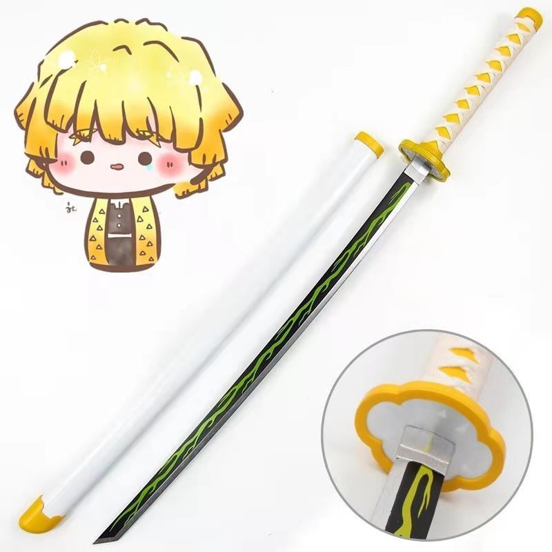 ON Hand Demon Slayer Tanjiro Nezuko Zenitsu Sword CosPlay Sword 104cm ...