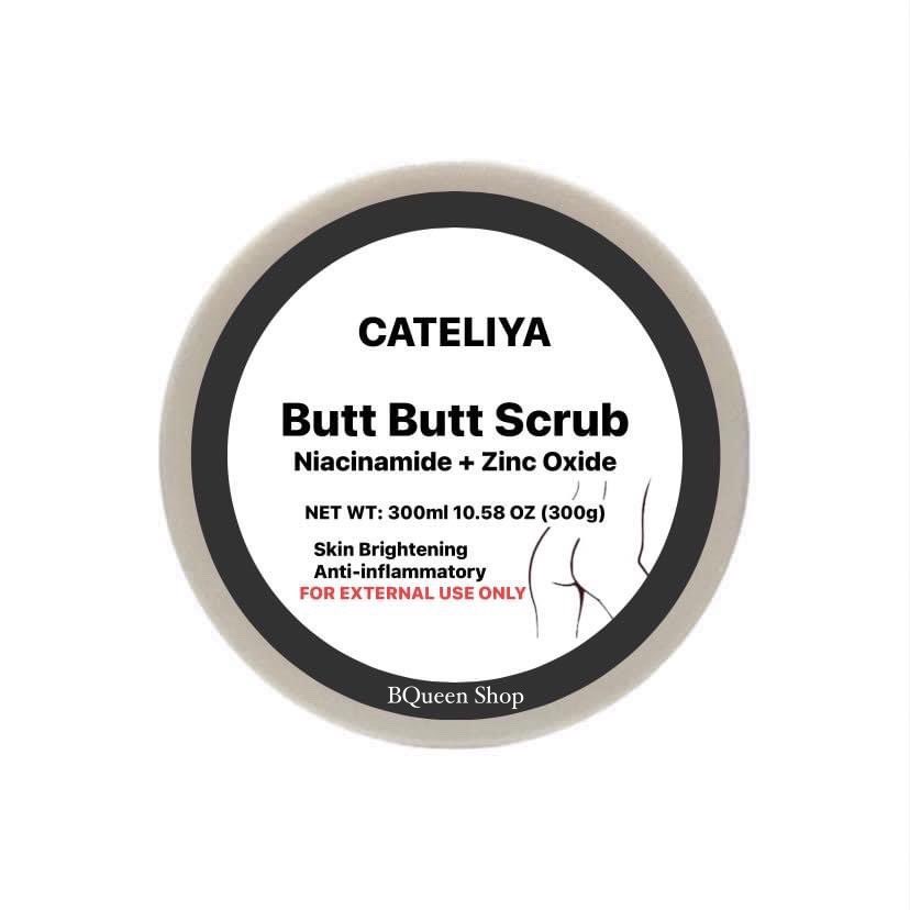CATELIYA BUTT BUTT SCRUB Niacinamide + Zinc Oxide, Booty Scrub 200ML ...