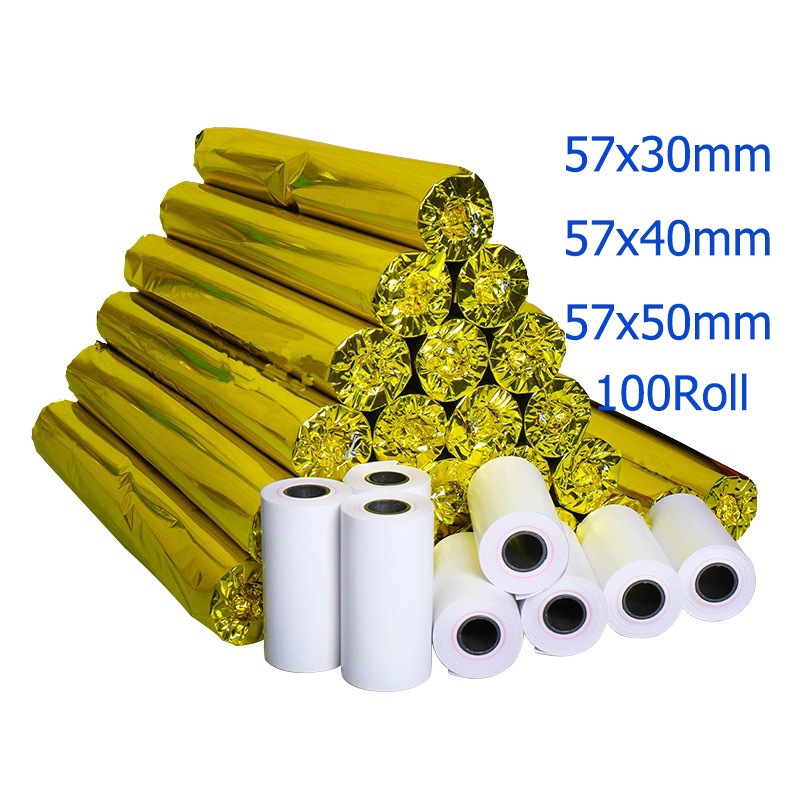Food Panda 100 Rolls Thermal Paper 57mm x 40mm 57x50 57x30mm Pos ...