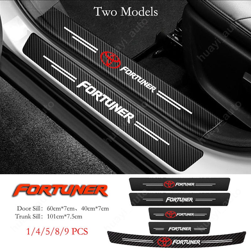 Toyota Fortuner Car Threshold Sticker Anti-Scratch Waterproof Trunk ...
