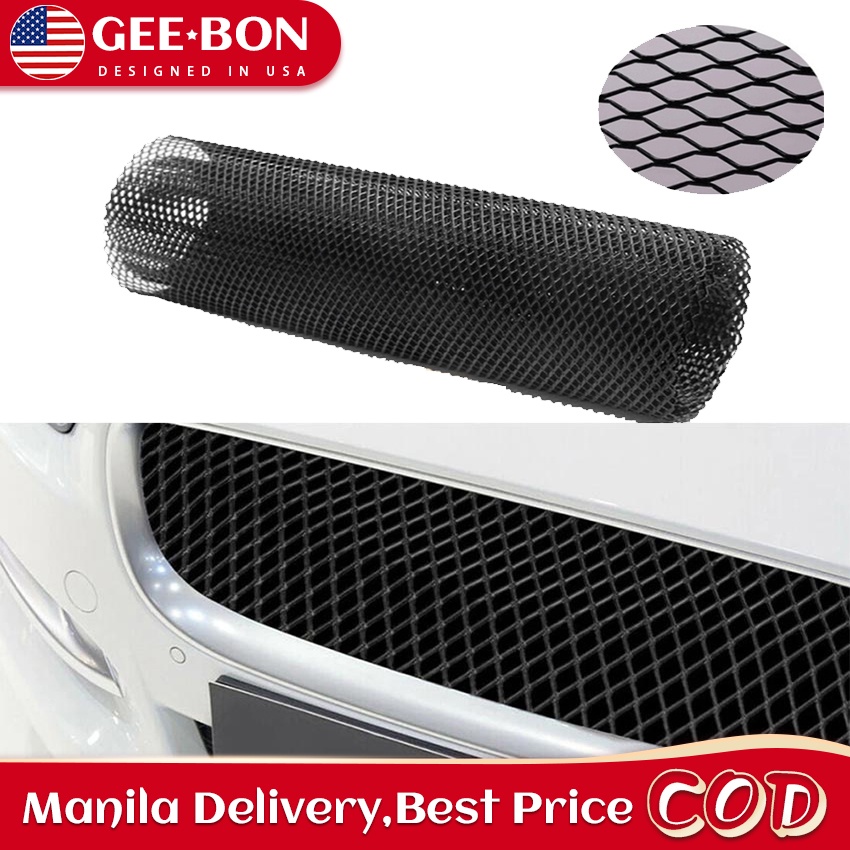 GEEBON Mesh Grill Cover Universal Car Bumper Hood Vent Grille Net Car ...