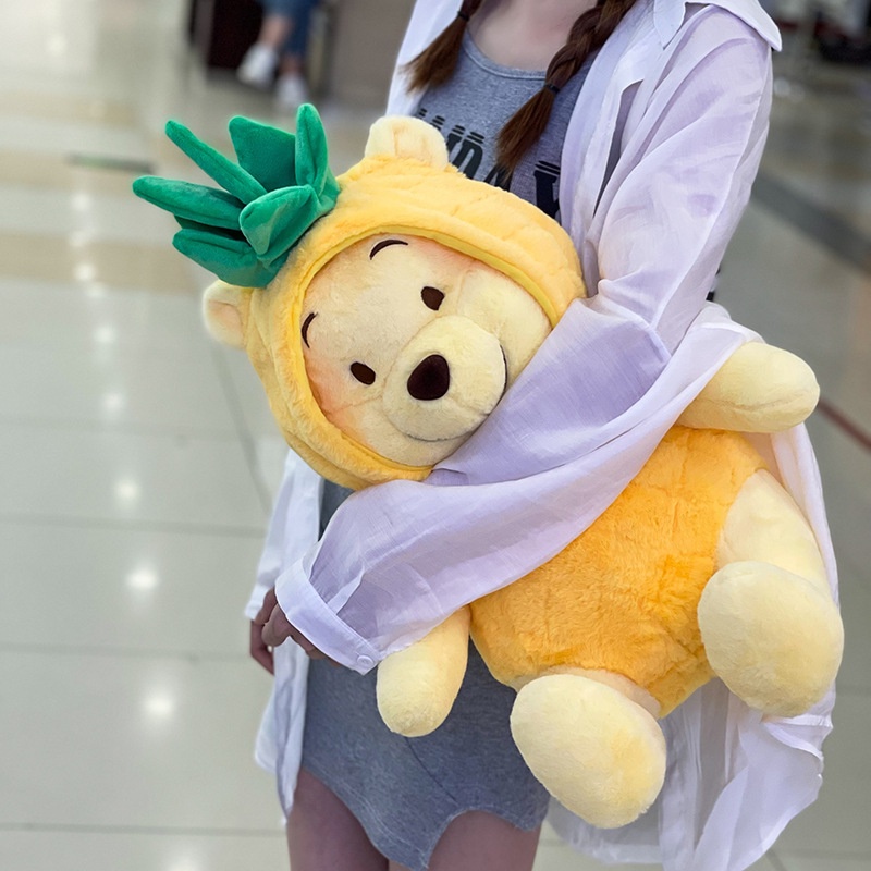 Kawaii Pineapple Winnie The Pooh Doll Disney Pooh Soft Animal Pillow ...