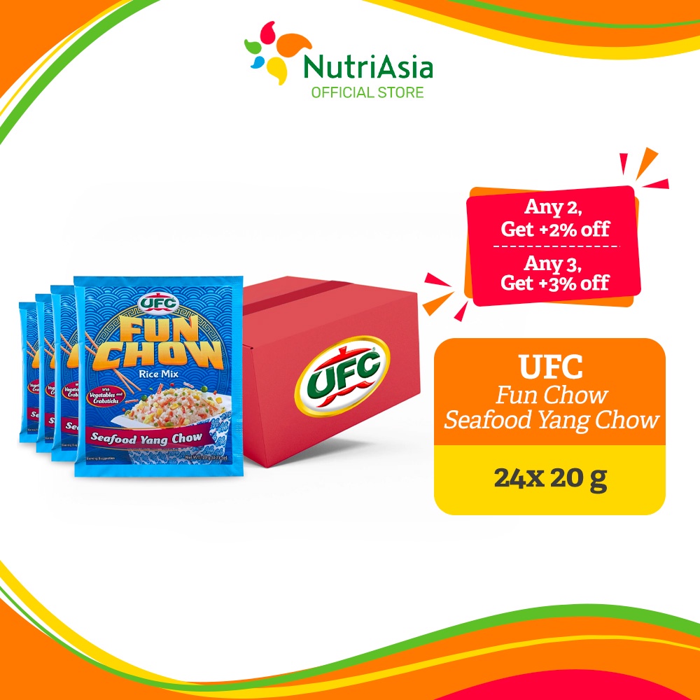 UFC Fun Chow Rice Mix Seafood Yang Chow 20g Bundle of 24 | Shopee ...