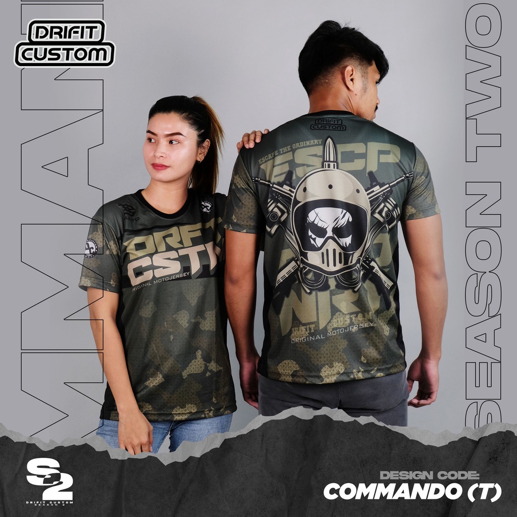 2023 TEE CUSTOMS DRIFT - COMMANDO | Shopee Philippines