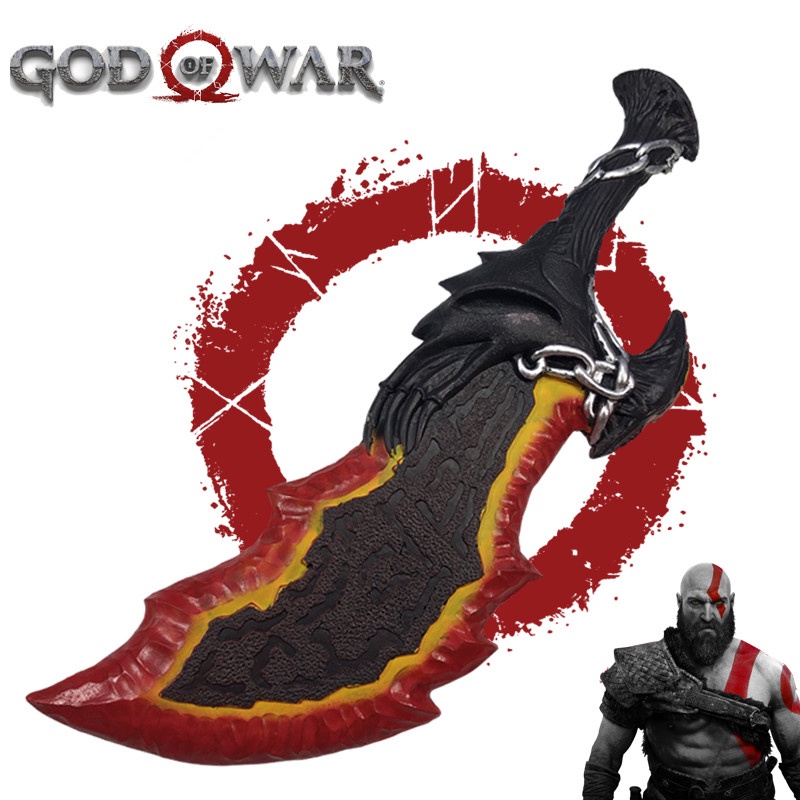 ≌§ 65cm Chaos Blade Flame Tomahawk Cosplay Axe Prop Weapon Role Playing ...