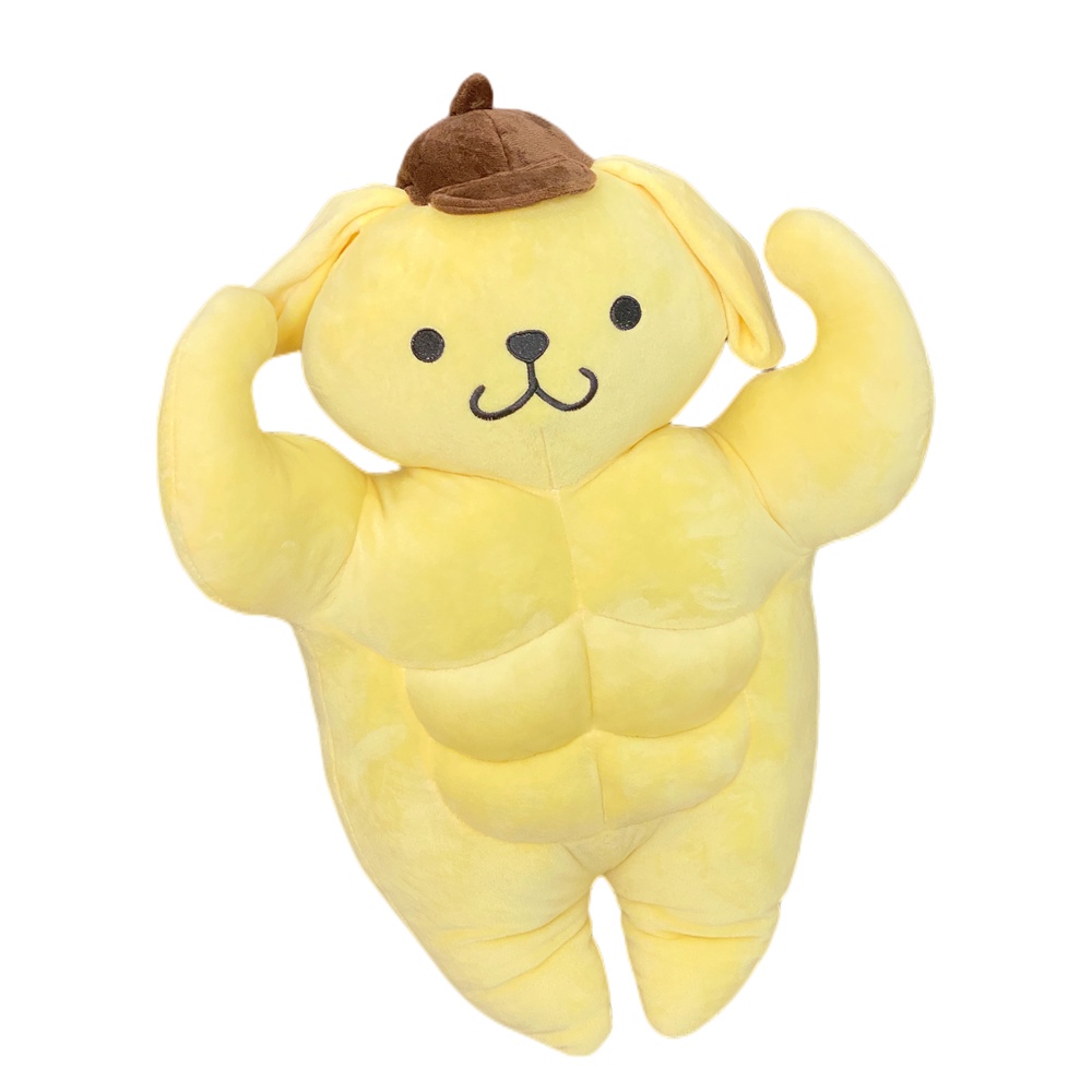 Sanrio Muscular Pom Pom Purin With Pecs and Abs Plush Toy Lovely ...