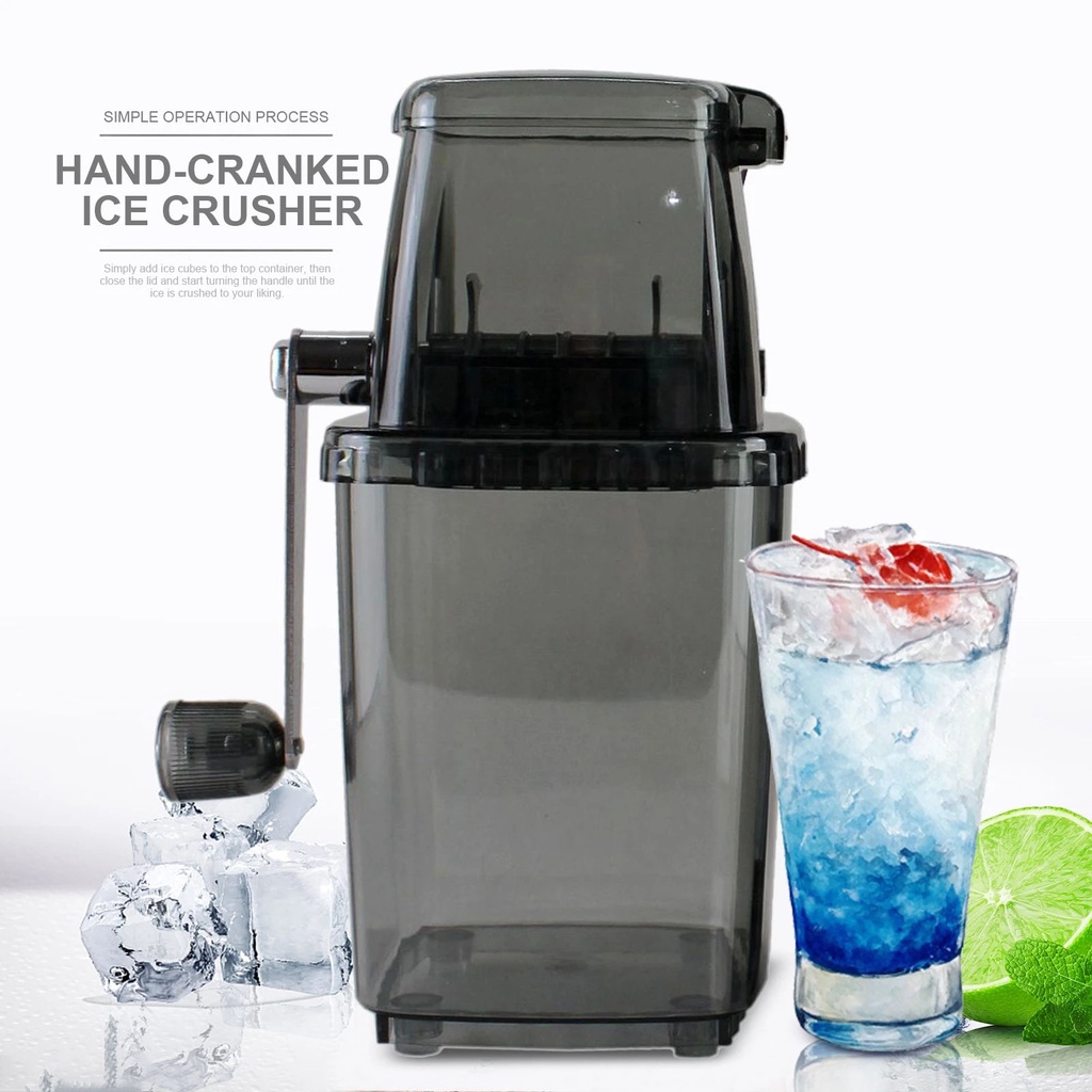 Ice Crusher Ice Blenders Tools 1.25L Capacity for Home Kitchen Bar Hand ...