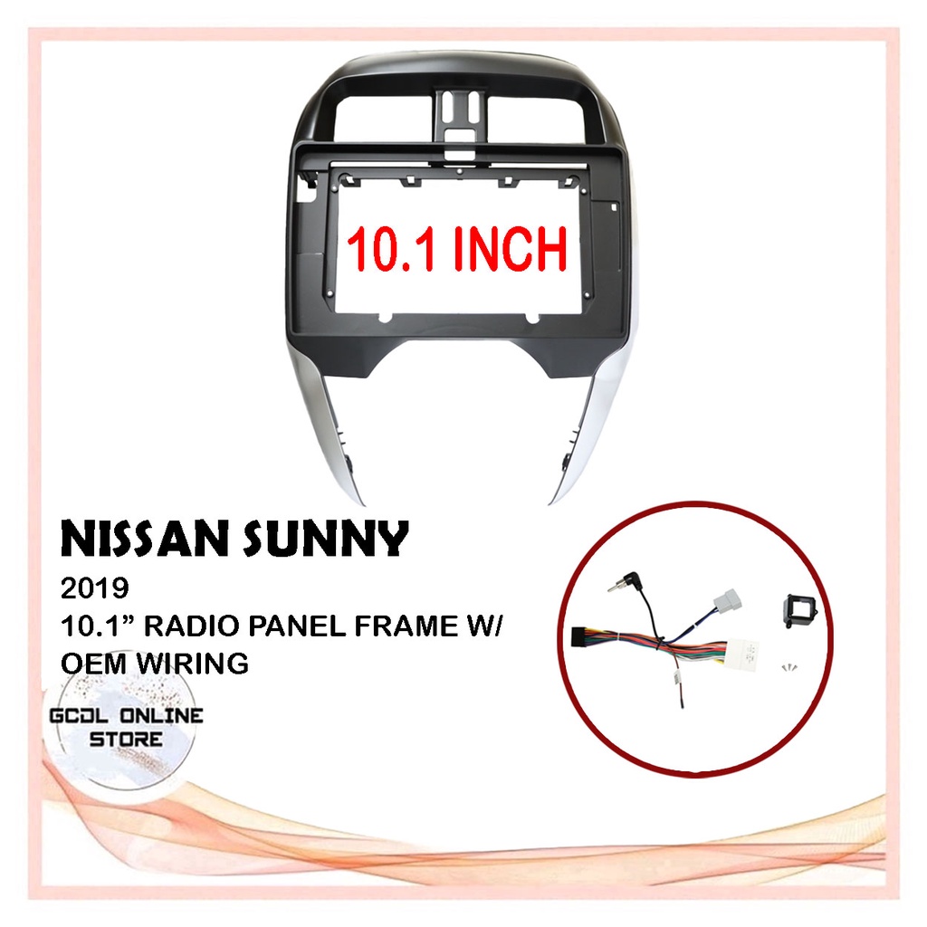 10.1 Inch 2 Din Auto Radio Frame for Nissan Sunny 2019 Car Stereo Cover ...