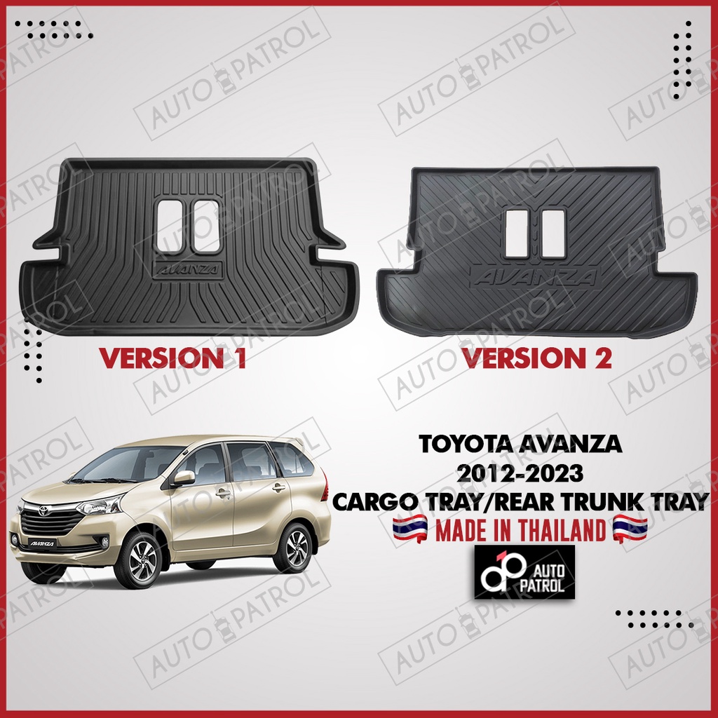 Toyota Avanza 2012 - 2023 Rear Trunk Tray or Cargo Tray V1 / V2 ...