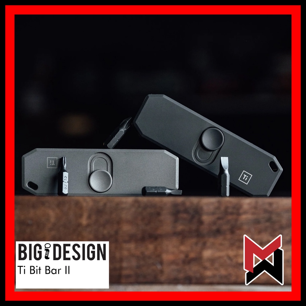 BIGiDESIGN - Ti Bit Bar 2 - Titanium Stonewashed / Black DLC - Big idea ...