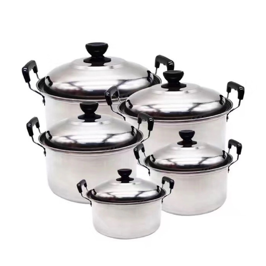 CW-240 5PCS/SET High Grade Stainless Steel CookWare Combination Series ...