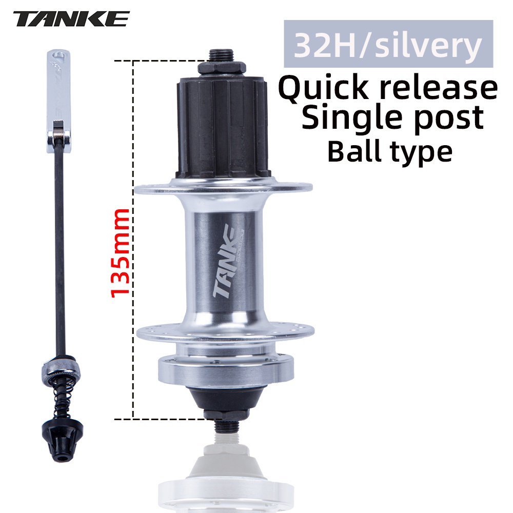 TANKE Hubs 32 Holes 36 Mountain Bike Disc Front & Rear MTB Hub Qr For 8 ...