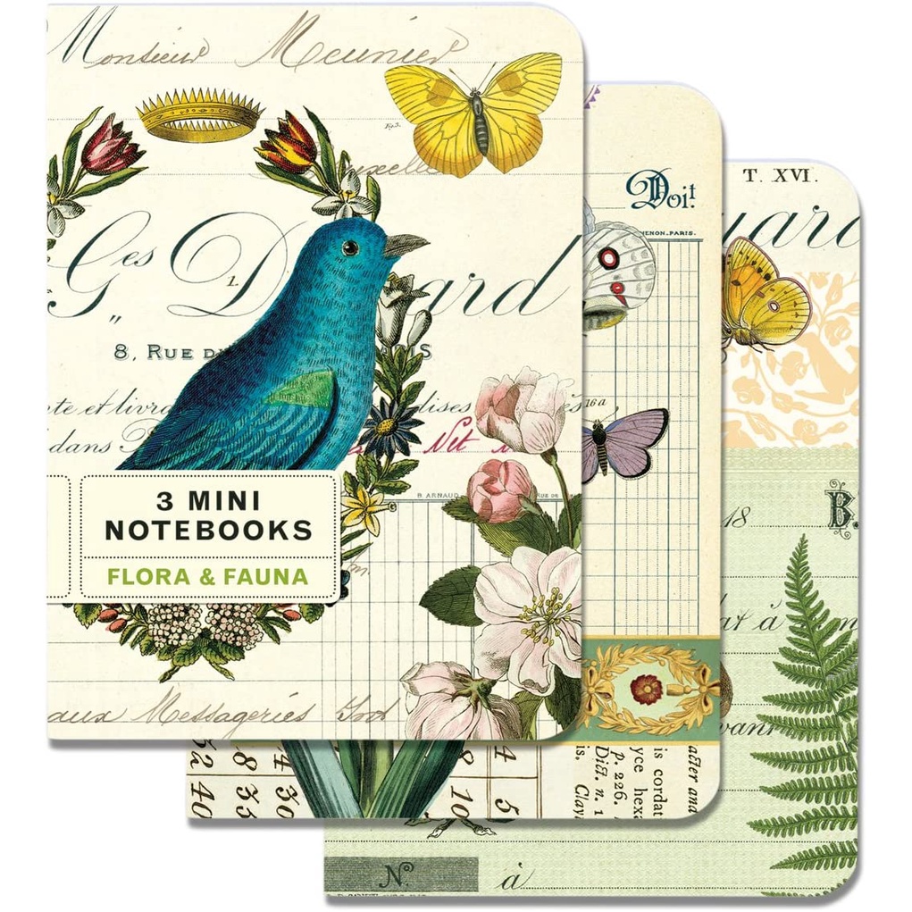 Cavallini & Co. 3 Mini Notebooks - Flora & Fauna | Shopee Philippines
