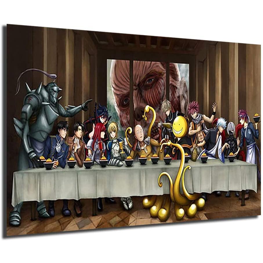 Anime The Last Supper Canvas Prints Picture Modular Paintings For ...