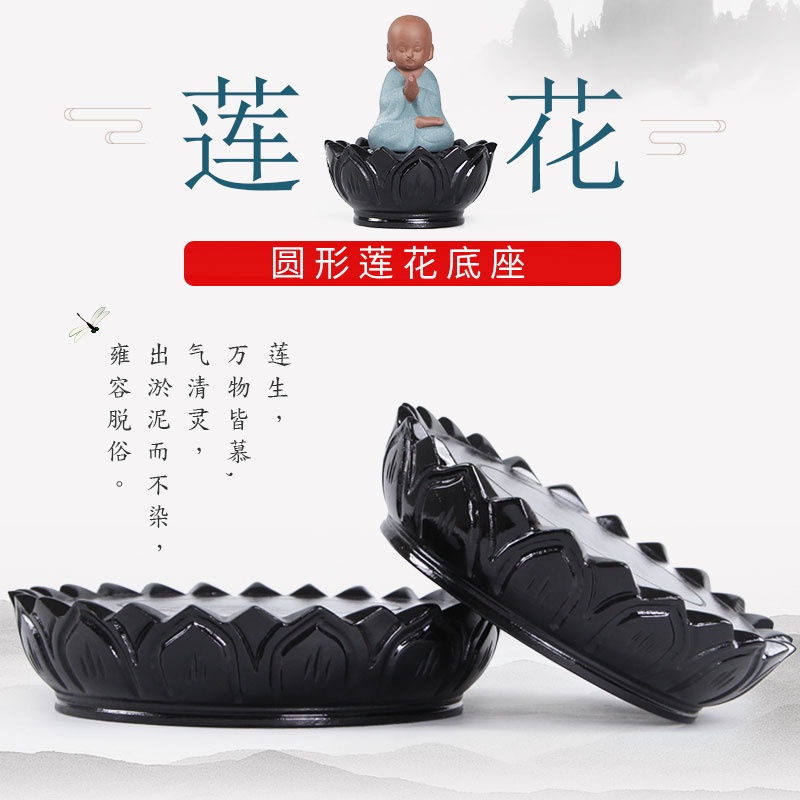 Buddha statue base solid wood Avalokitesvara Bodhisattva lotus seat ...