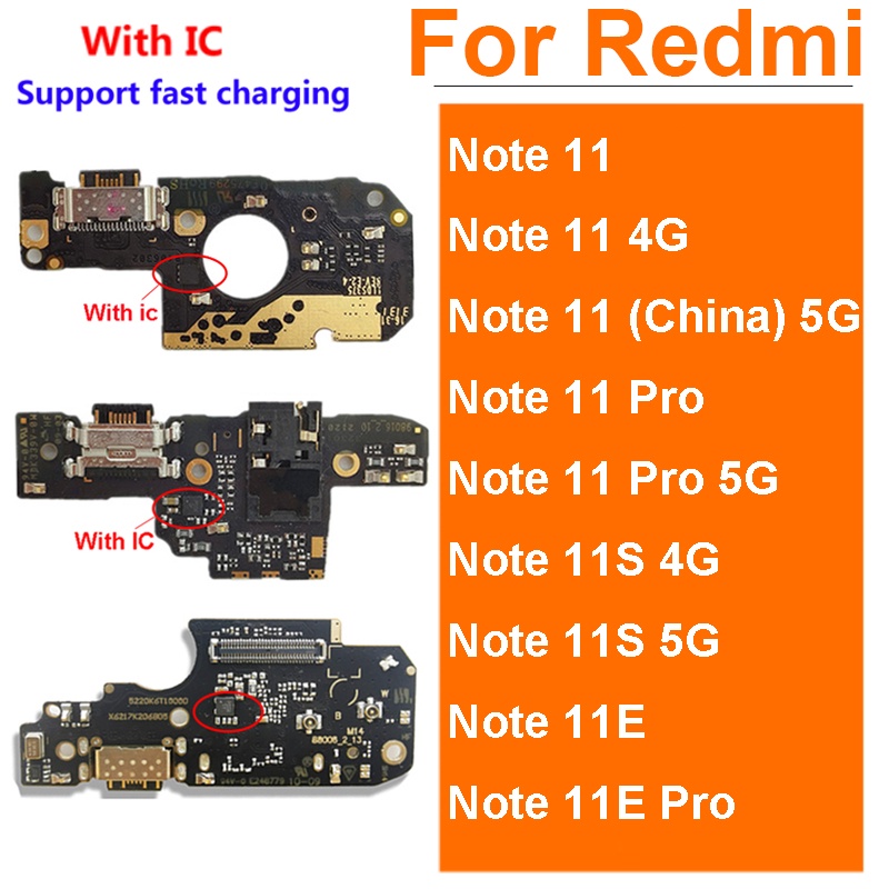 USB Charger Board For Xiaomi Redmi Note 11 Pro Note 11S Note 11E Pro 4G ...