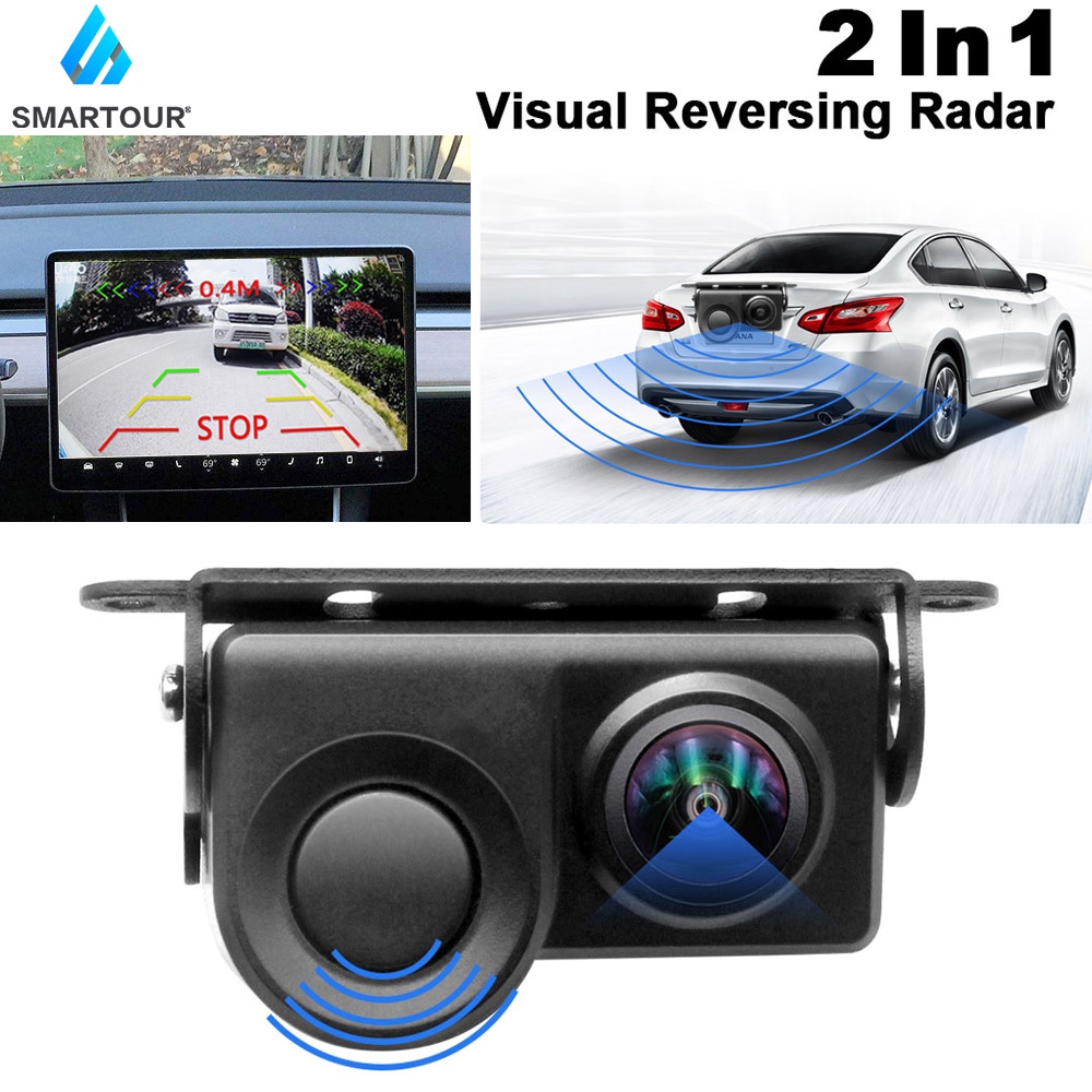 Smartour 2in1 Car SUV Reversing Parking Radar & Rear View Backup 170 ...