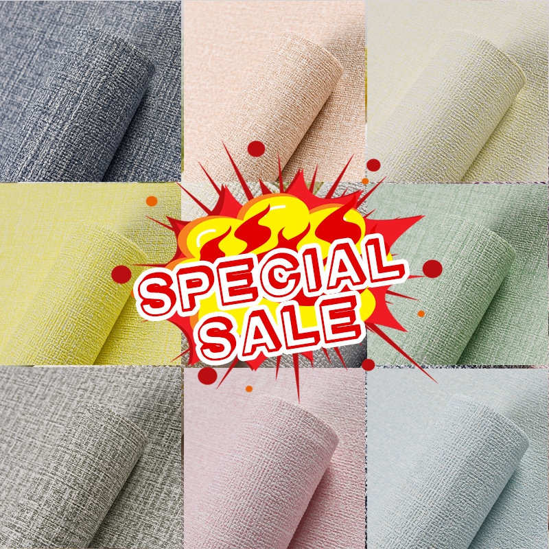 3D Linen Wallpaper Self Adhesive Waterproof Sticker Foam Wall Decor ...