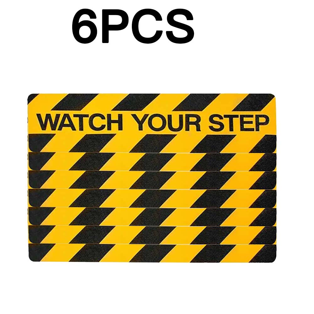 15CM*60CM Watch Your Step Floor Decals Stickers Black And Yellow ...