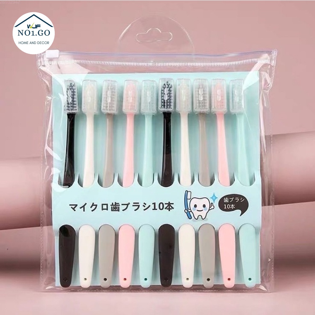 No1.go NEW （10pcs） Japan Eco Toothbrush Portable travel toothbrush ...
