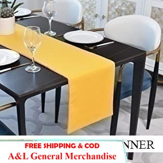 Any Size Plain Table Runner Cloth Topper KATRINA for Home Dinner ...