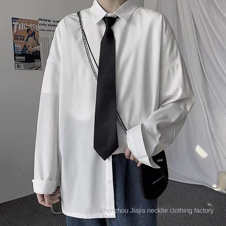 （Purchase at least 2 pieces）Male Female Student Tie Solid Color 8cm ...