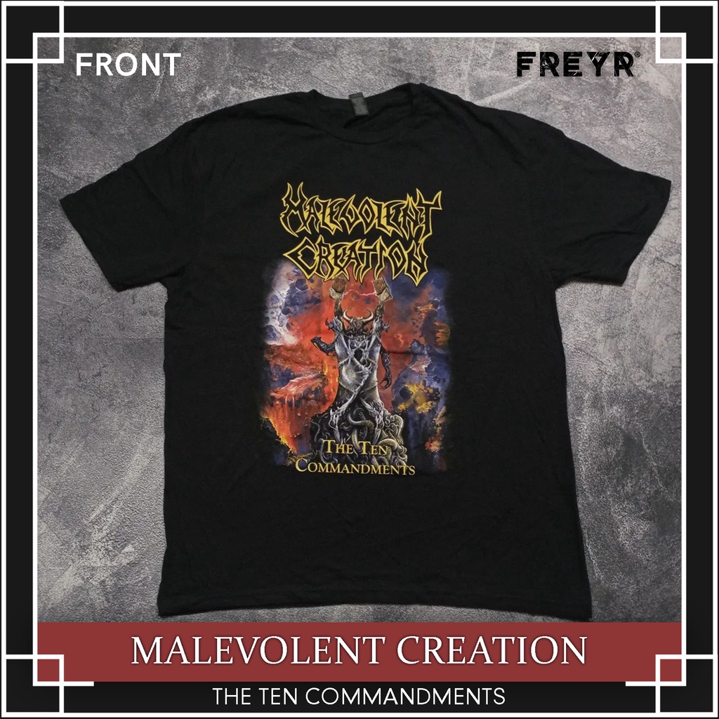 Malevolent Creation Band T-Shirt - The Ten Commandments Original ...