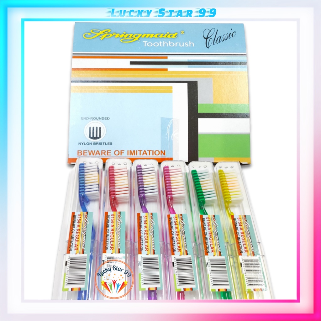 Original Springmaid Toothbrush 8154 With Case for Adult 12pcs/box ...