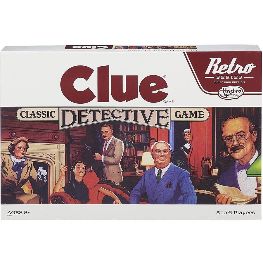 Vintage Series Clue 1986 Edition Detective Game English Version Brand ...