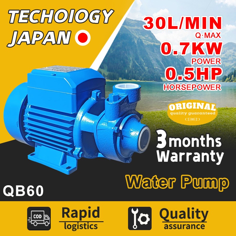 [Ready Stock]QB-60 Water pump Submersible Pump/Battery Water Pump Self ...