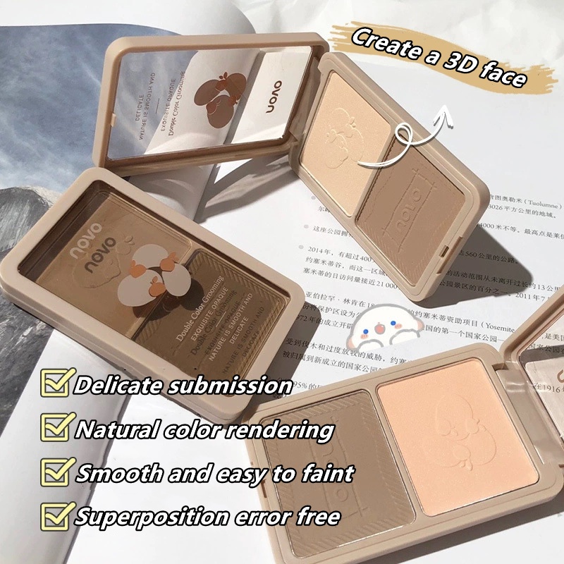 NOVO Soft shadow stereo two color contouring powder naturally ...