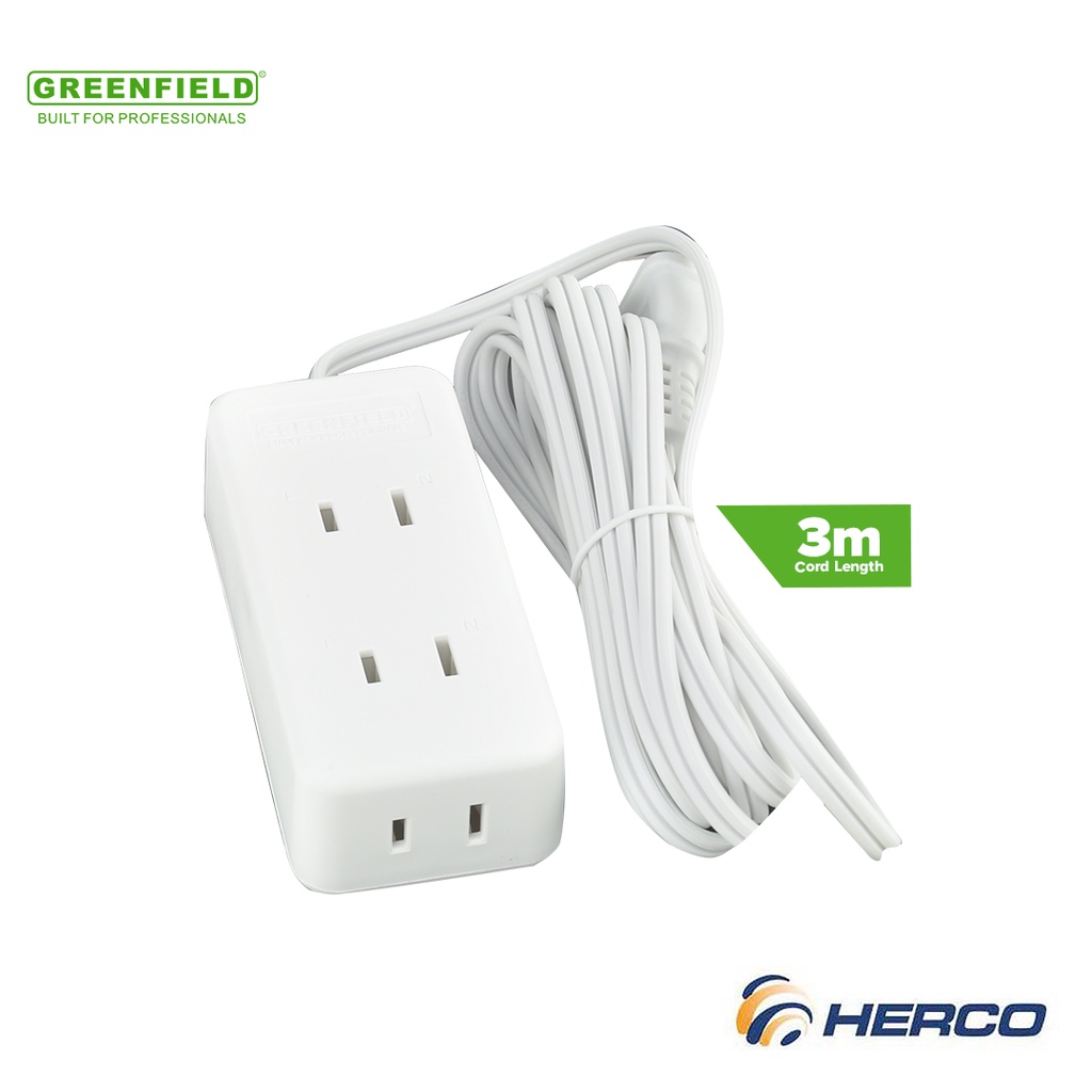 Greenfield 3 Gang 3M 6A Extension Cord | Shopee Philippines